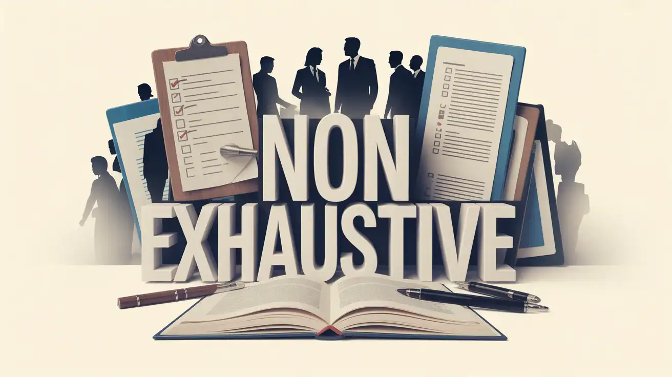 Comprendre Les Listes Non Exhaustives